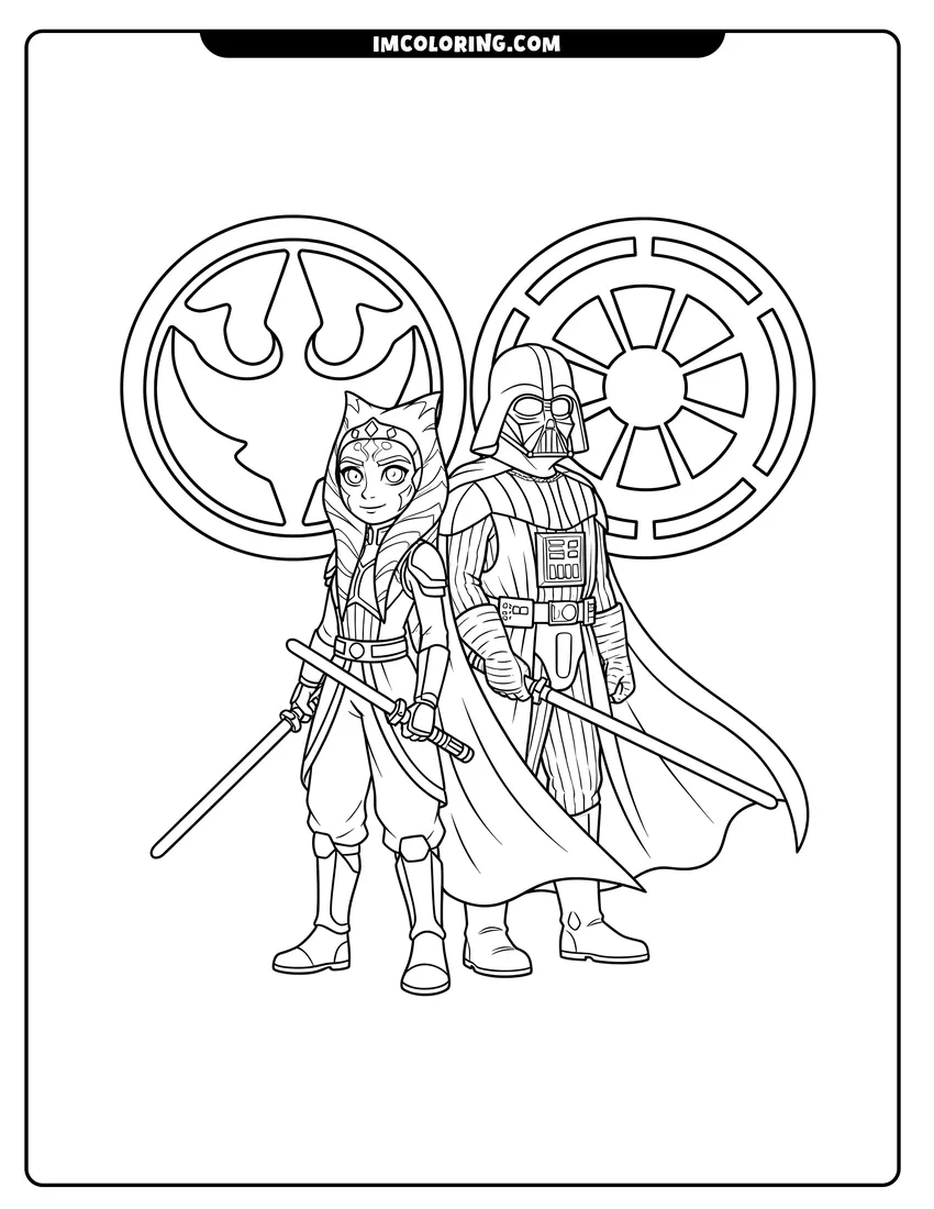 Ahsoka Coloring Pages (Free Printable PDFs) | ImColoring