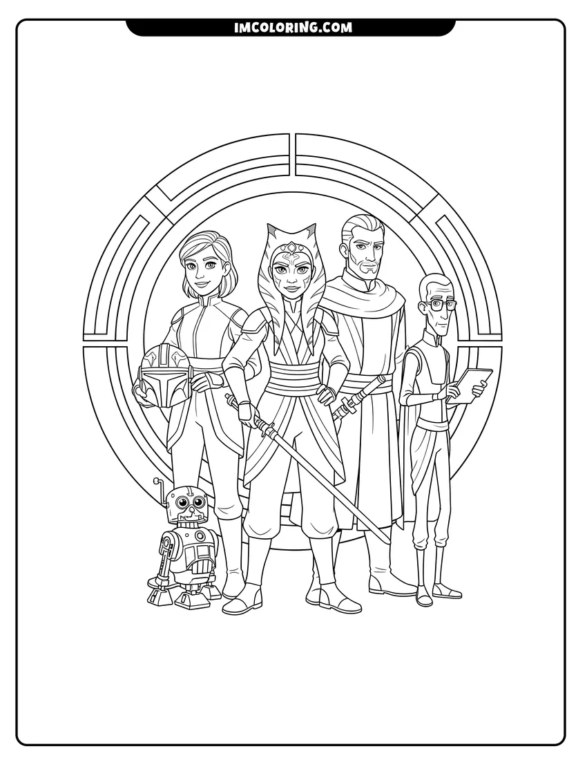 Ahsoka Coloring Pages (Free Printable PDFs) | ImColoring