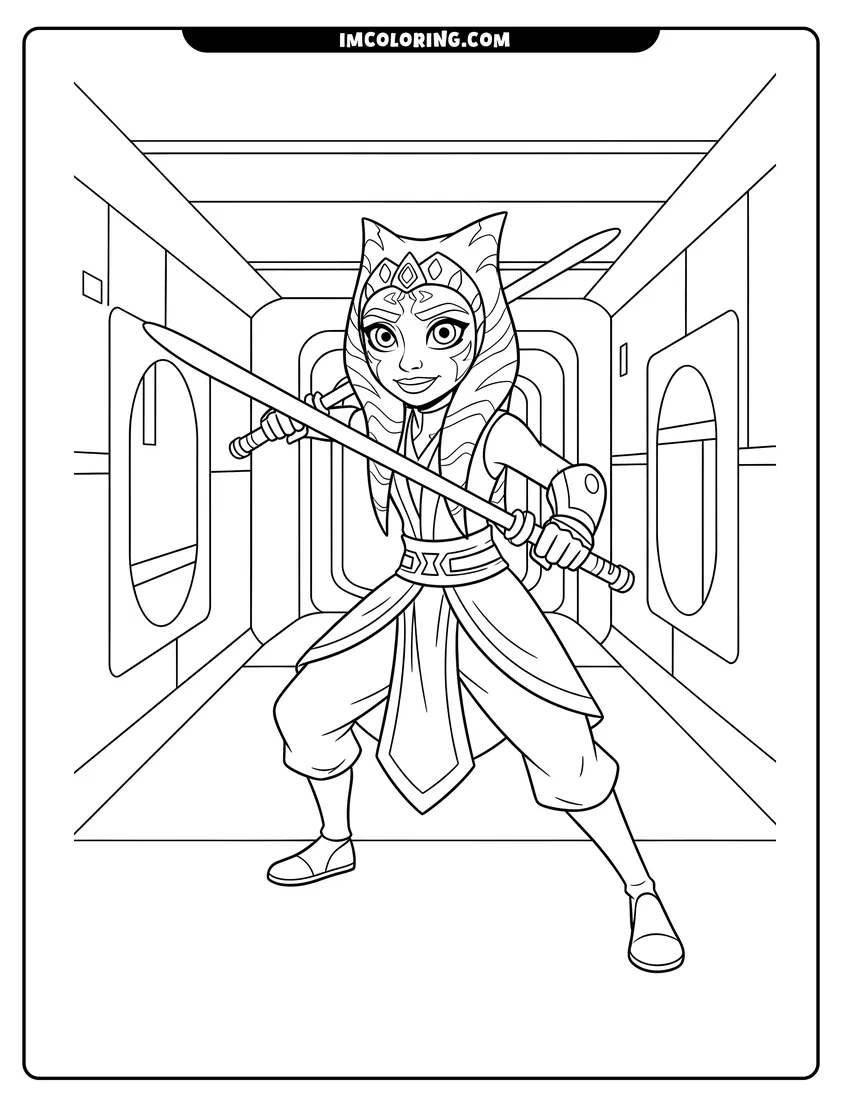 Ahsoka Coloring Pages (Free Printable PDFs) | ImColoring
