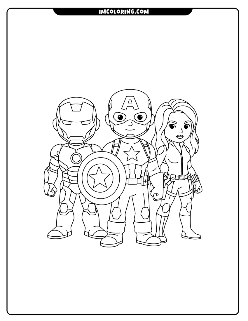 Avengers Coloring Pages (Free Printable PDFs) | ImColoring