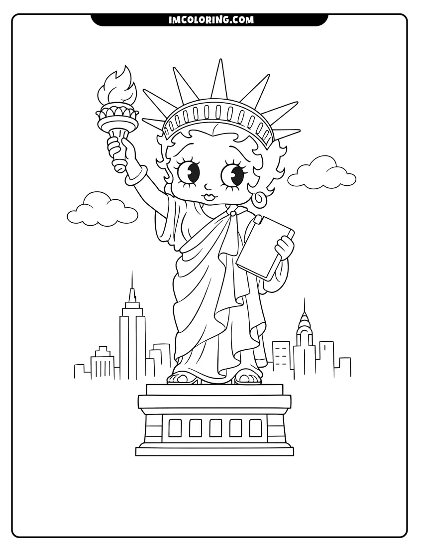 Betty Boop Coloring Pages (Free Printable PDFs) | ImColoring