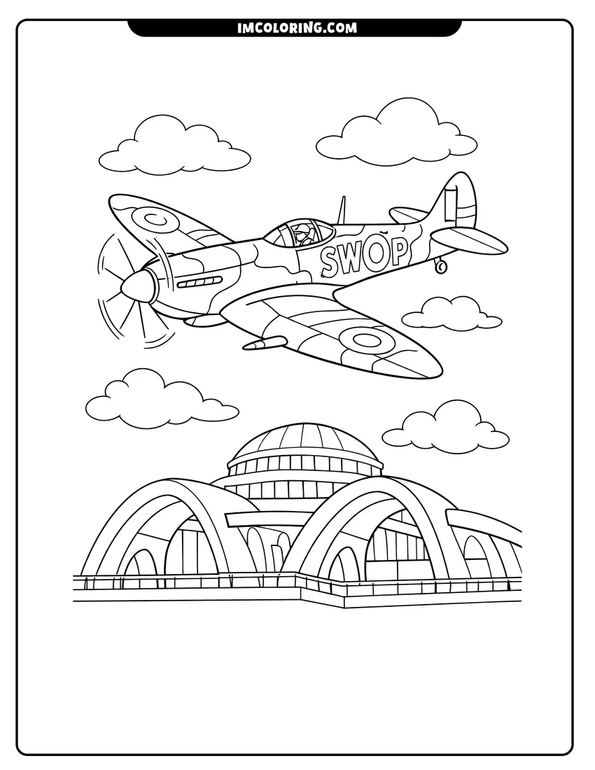 Airplane Coloring Pages (Free Printable PDFs) | ImColoring