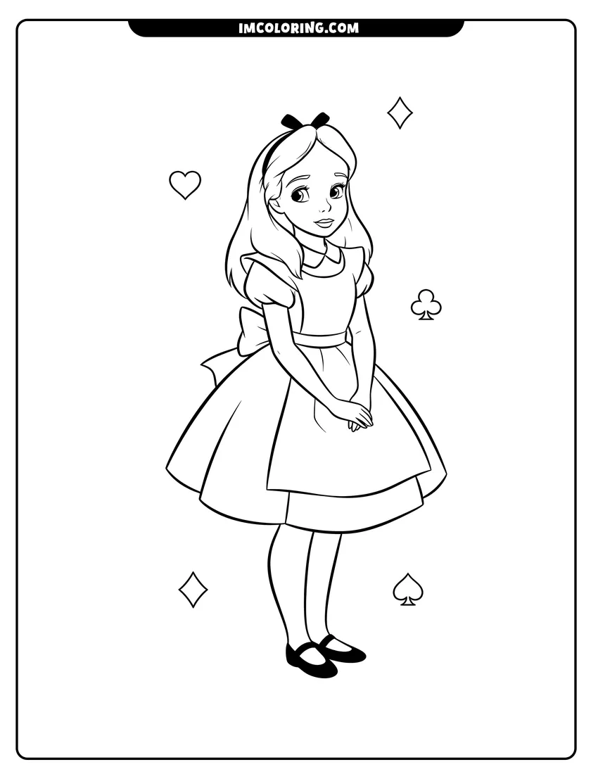Alice In Wonderland Coloring Pages (Free Printable PDFs) | ImColoring