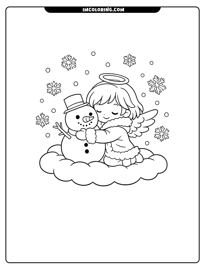 Angel Coloring Pages (Free Printable PDFs) | ImColoring
