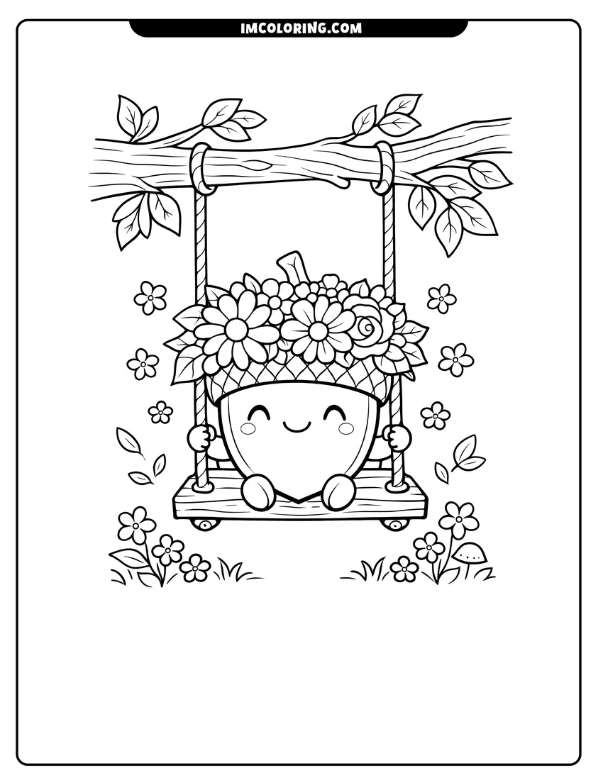 Acorn Coloring Pages (Free Printable PDFs) | ImColoring