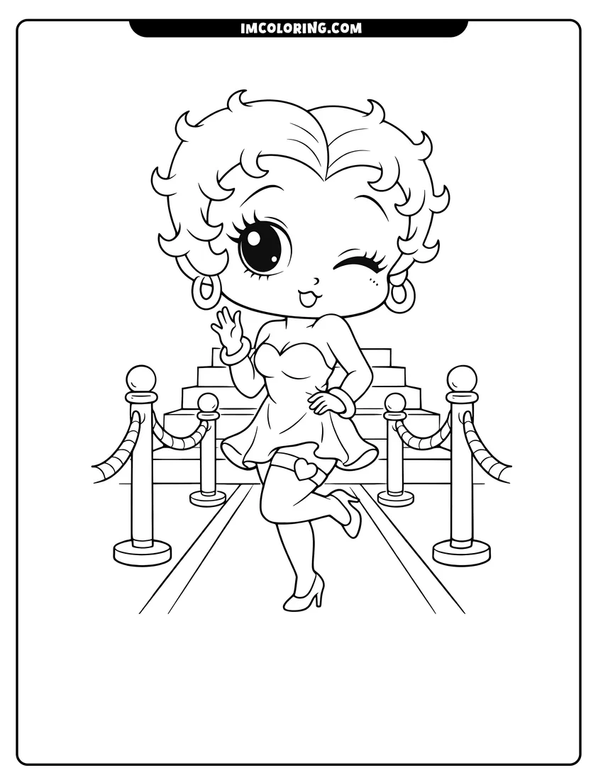 Betty Boop Coloring Pages (Free Printable PDFs) | ImColoring
