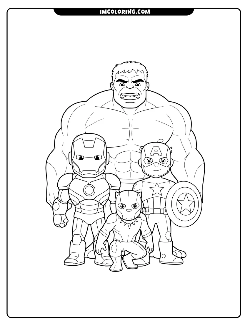 Avengers Coloring Pages (Free Printable PDFs) | ImColoring