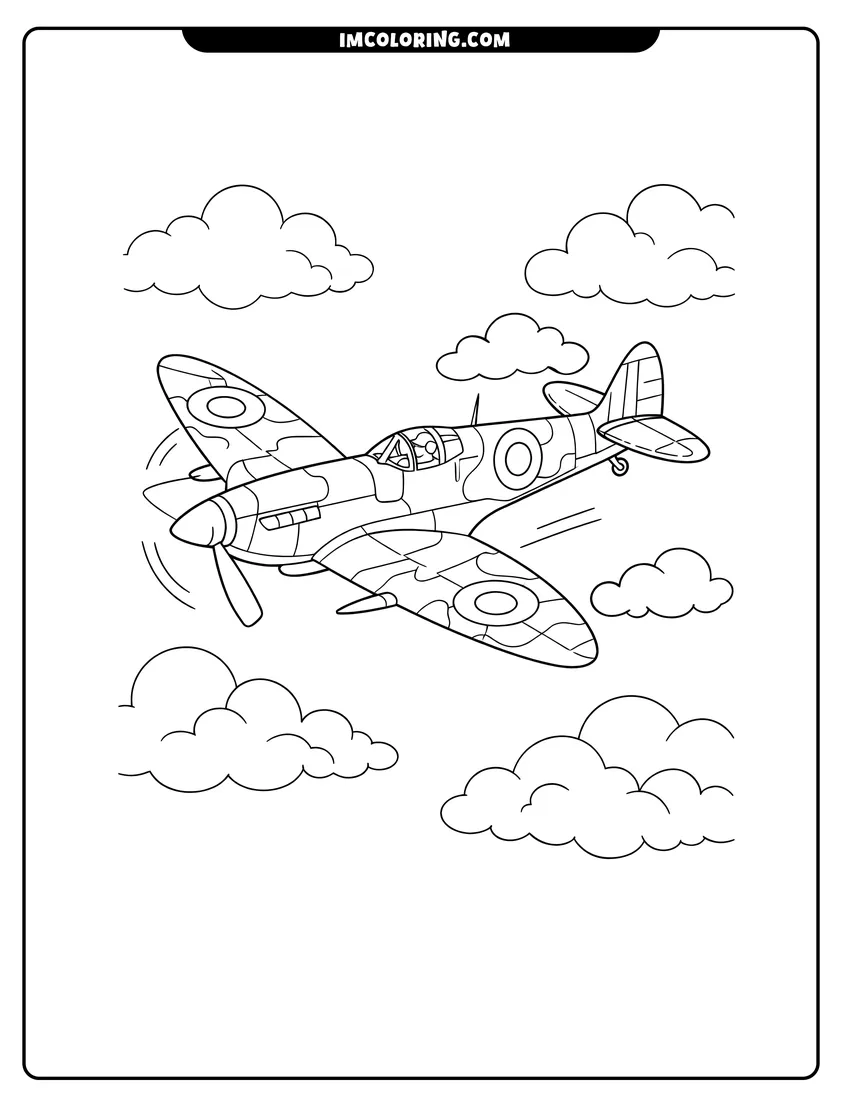 Airplane Coloring Pages (Free Printable PDFs) | ImColoring