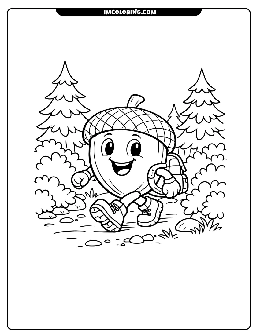 Acorn Coloring Pages (Free Printable PDFs) | ImColoring