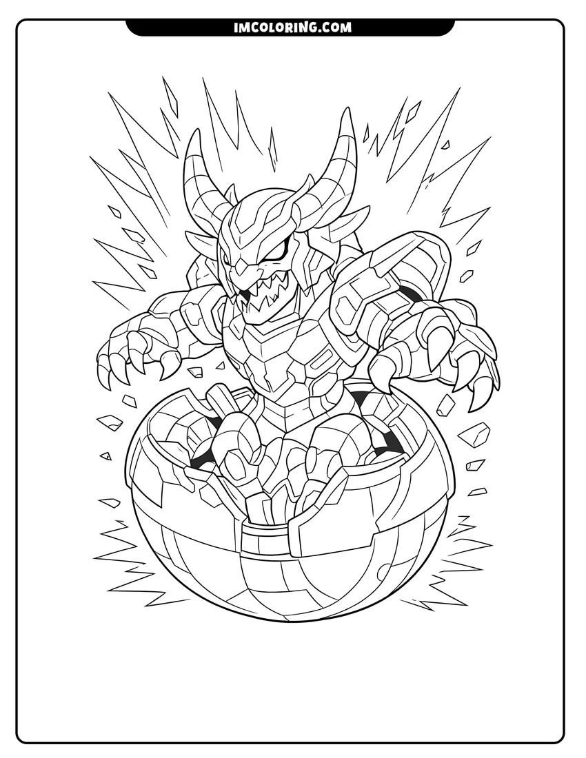 Bakugan Coloring Pages (Free Printable PDFs) | ImColoring