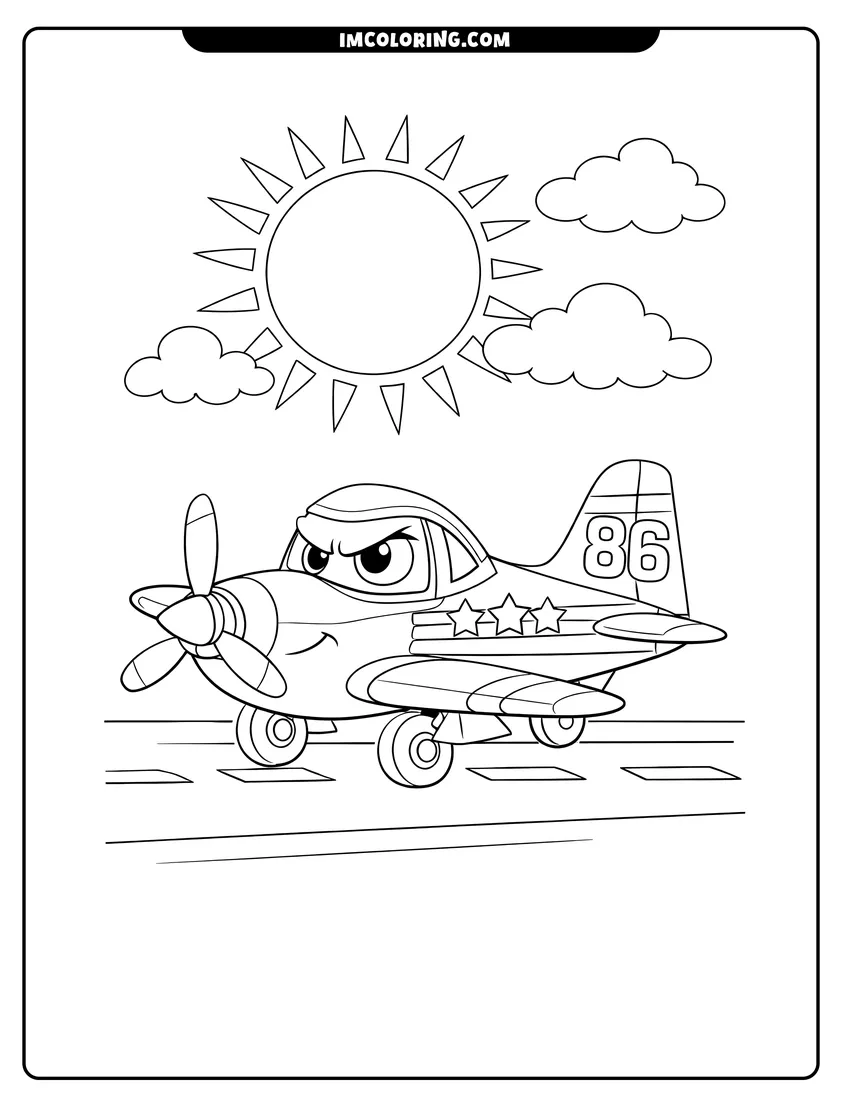 Airplane Coloring Pages (Free Printable PDFs) | ImColoring