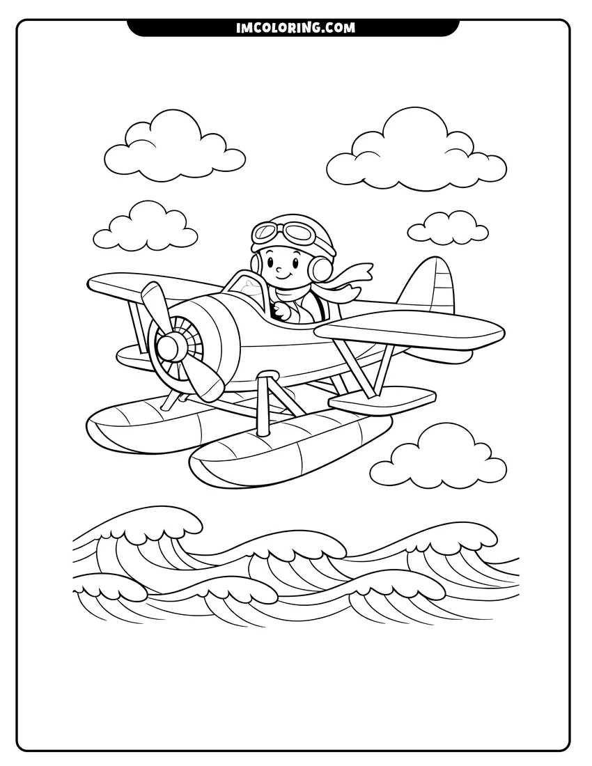 Airplane Coloring Pages (Free Printable PDFs) | ImColoring